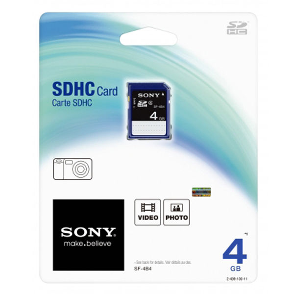 Sony SF-4B4 Essential 4GB SDHC Memory Card (Class 4) Memory | Zavvi