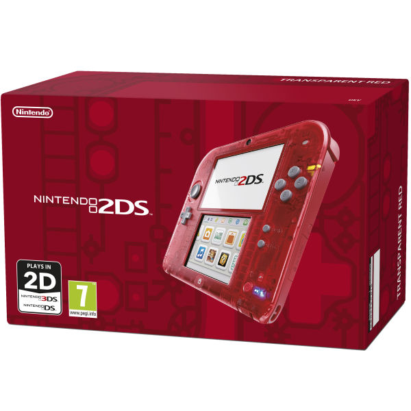 Nintendo 2DS Transparent Red | Nintendo UK Store