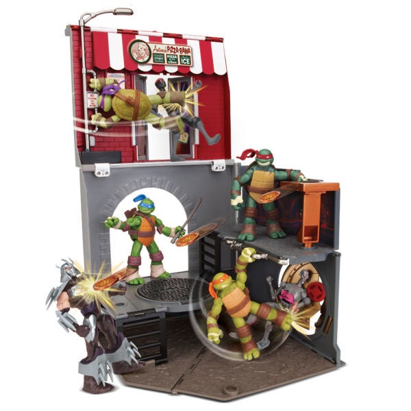 Teenage Mutant Ninja Turtles Pop-Up Pizza Playset Anchovy Alley | IWOOT
