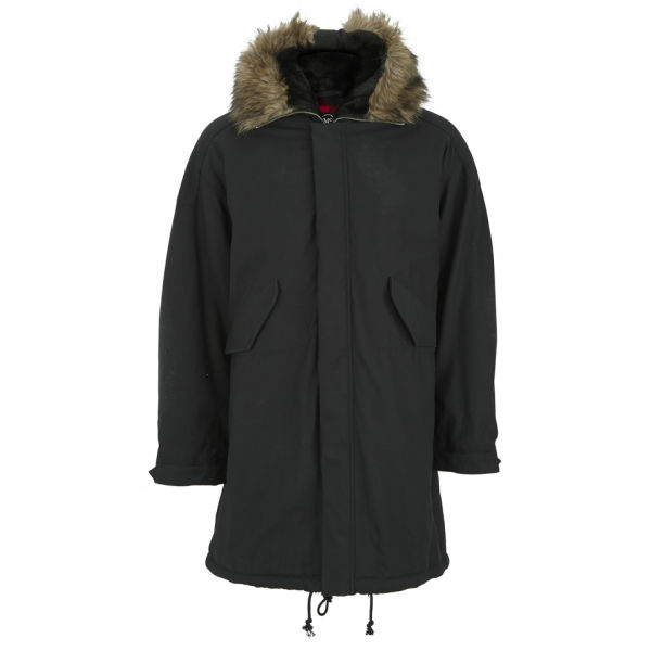 McQ Alexander McQueen Men's Military Parka - Darkest Black - Free UK ...