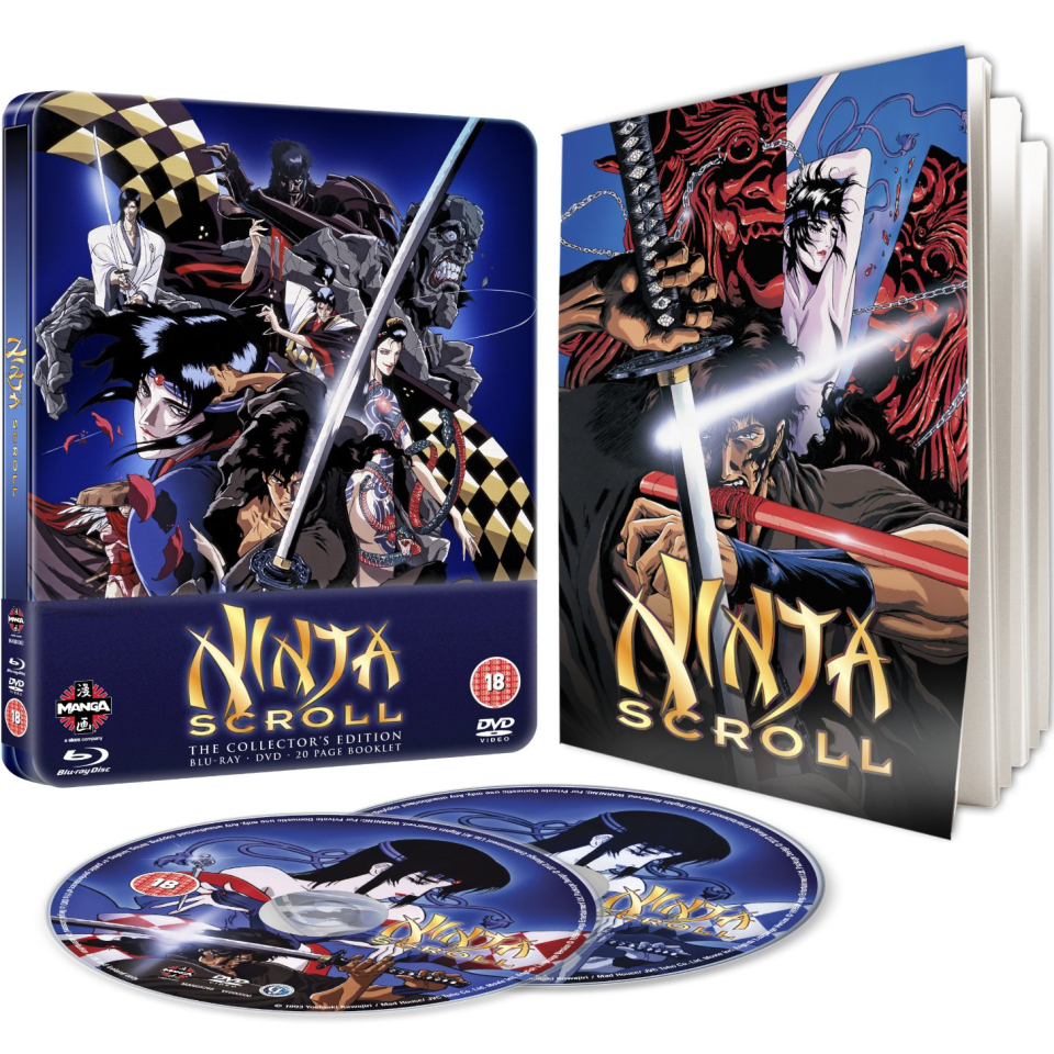 Ninja Scroll - Steelbook Edition (Blu-Ray and DVD) Blu-ray | Zavvi