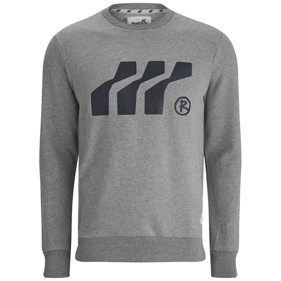 Boxfresh Men's Habile Crew Sweat - Grey Marl Mens Clothing - Zavvi UK