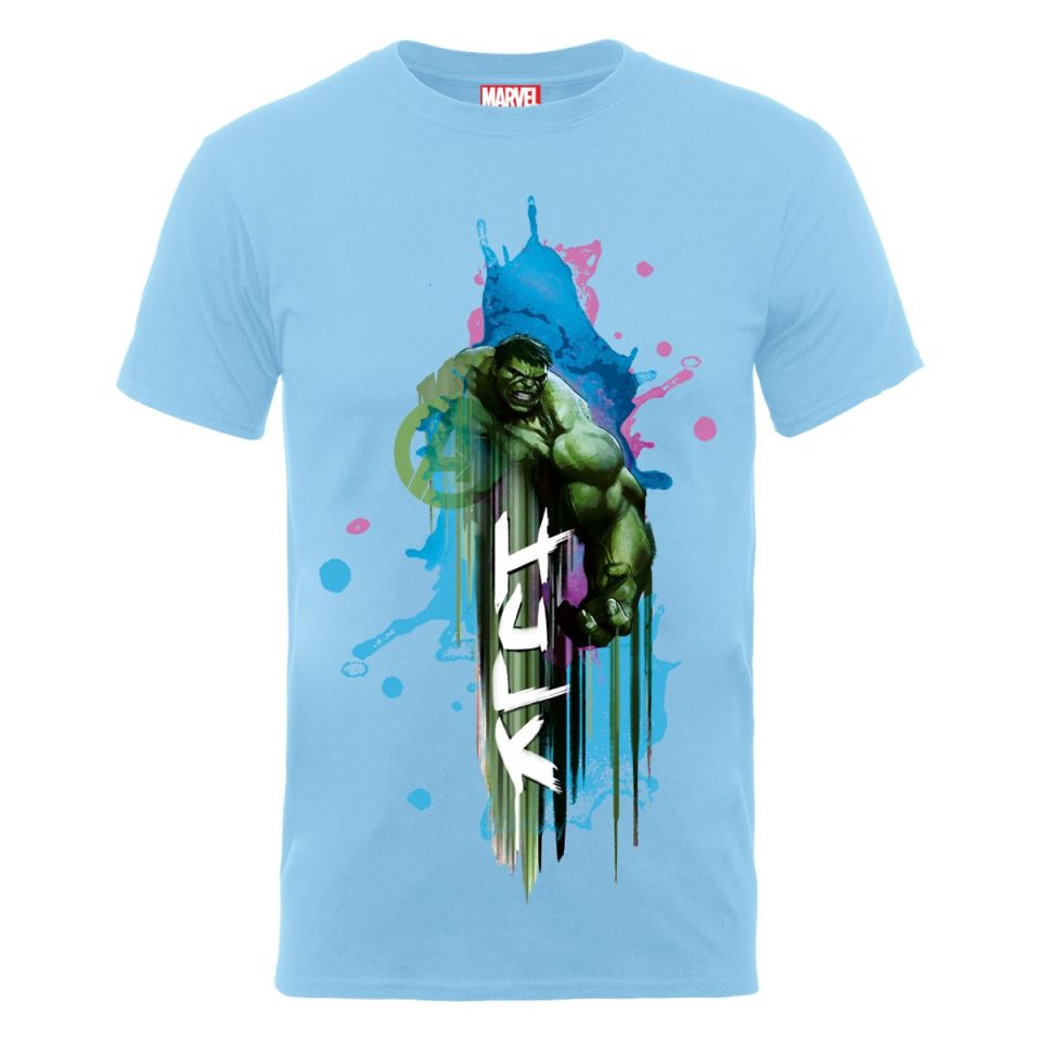 Marvel Avengers Assemble Hulk Art Burst Men's T-Shirt - Sky Merchandise ...