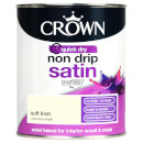 Crown Standard Breatheasy Soft Linen - Non Drip Satin Paint - 750ml ...