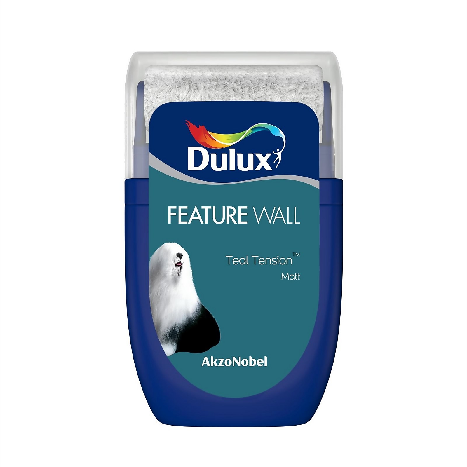 Dulux Teal Touch Feature Wall - canvas-valley