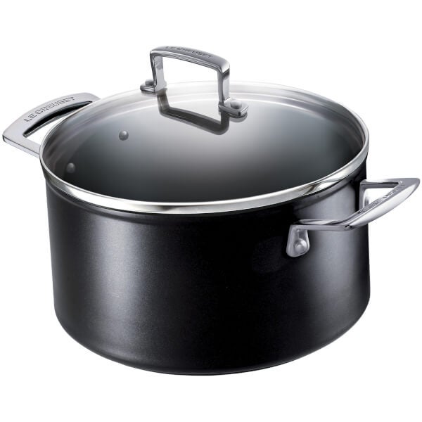 Le Creuset Toughened Non Stick Deep Casserole Dish With Glass Lid