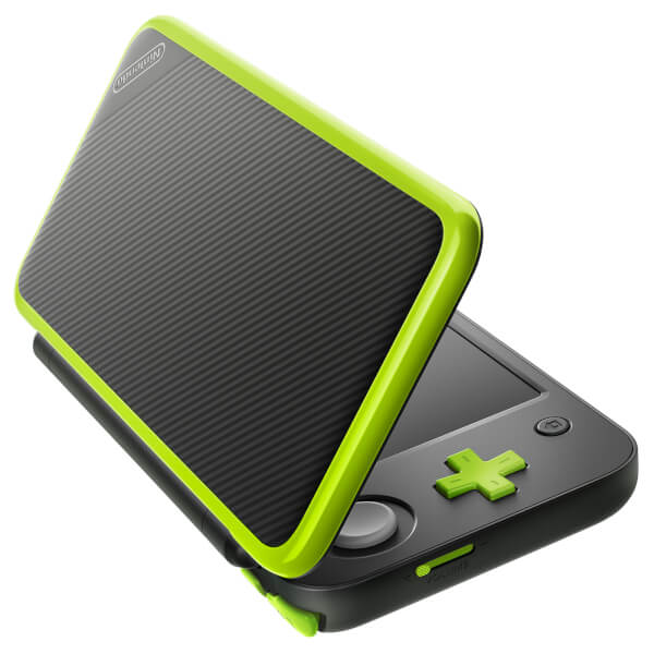 New Nintendo 2DS XL Black and Lime Green + Mario Kart 7 | Nintendo ...