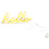 Hello Neon Wall Light - Yellow Traditional Gifts | TheHut.com
