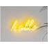Hello Neon Wall Light - Yellow Traditional Gifts | TheHut.com
