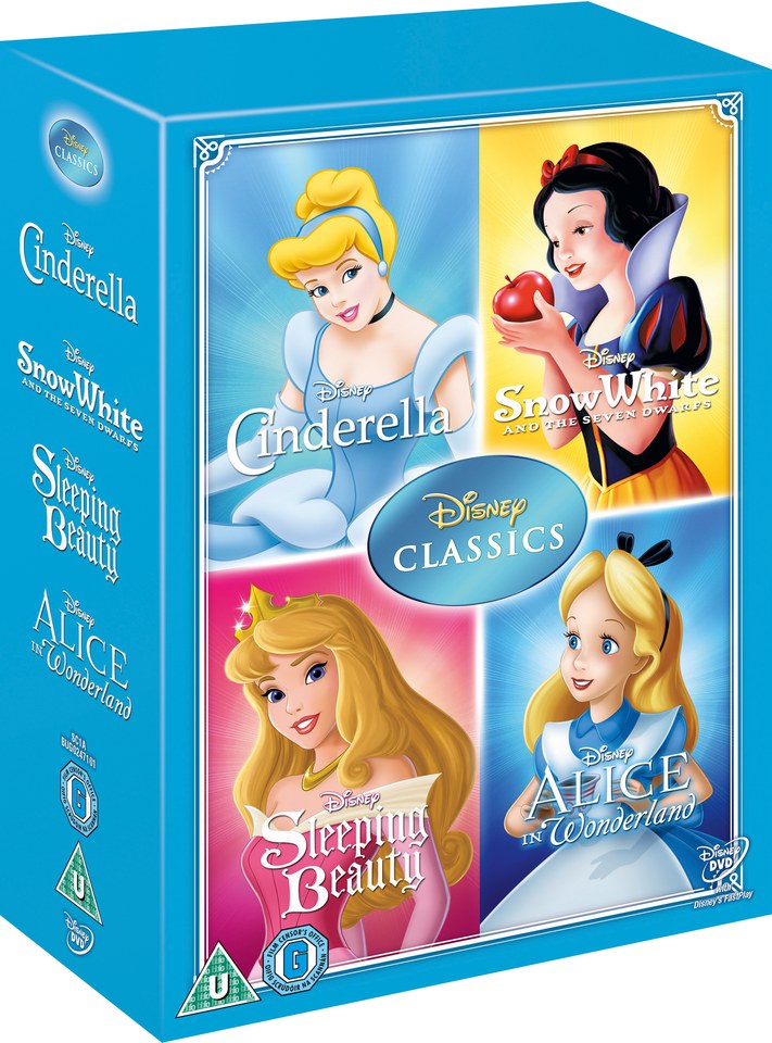 Disney Classics Timeless Classics 4 DVD Snow White, Cinderella ...