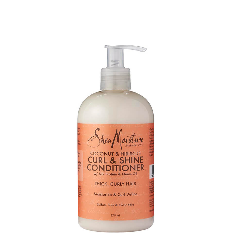 Shea Moisture Coconut And Hibiscus Curl And Shine Conditioner 379ml Free