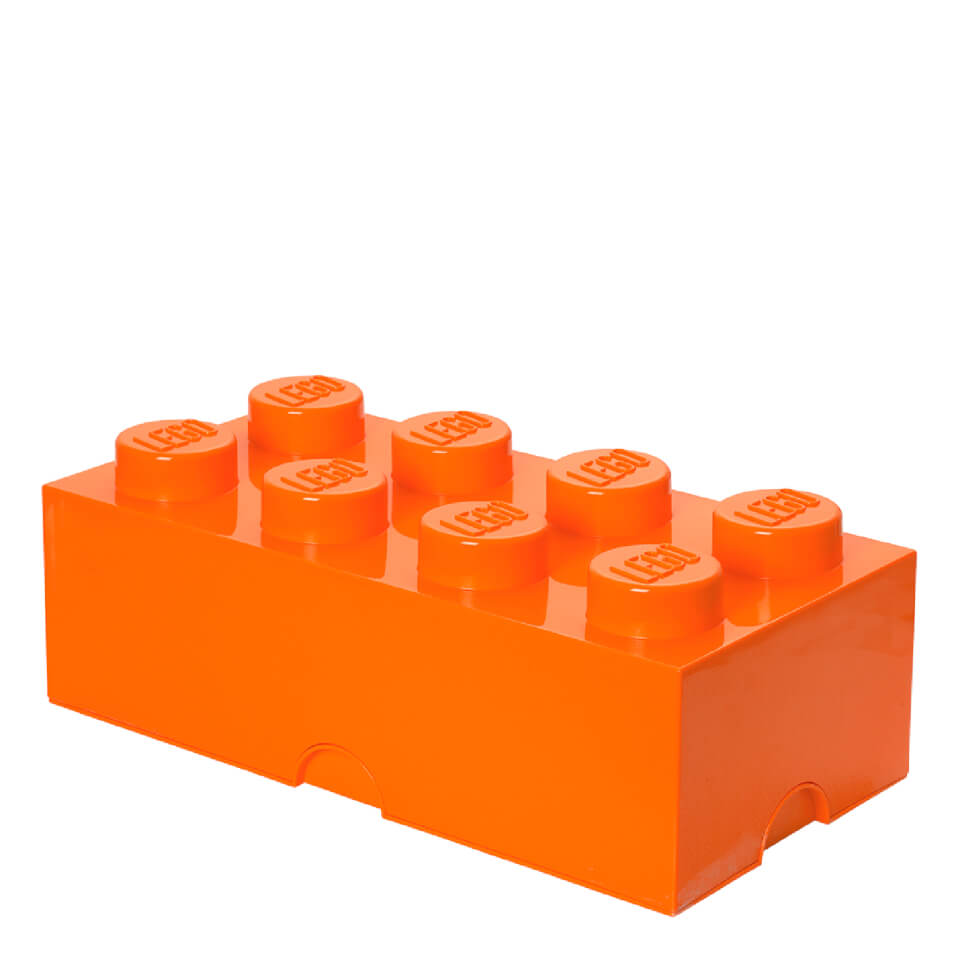 LEGO Storage Brick 8 - Bright Orange Toys | TheHut.com