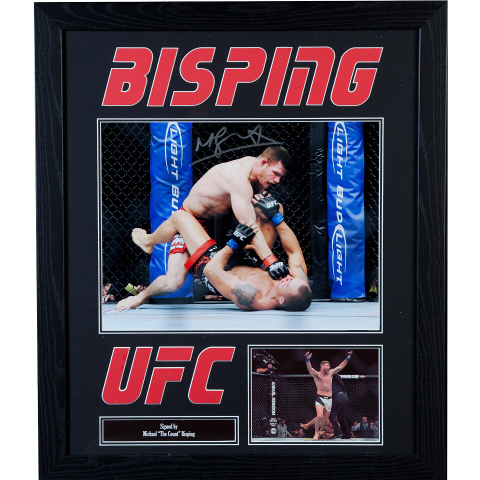 Michael Bisping UFC Champion Signed and Framed 16 x 12 Photograph ...