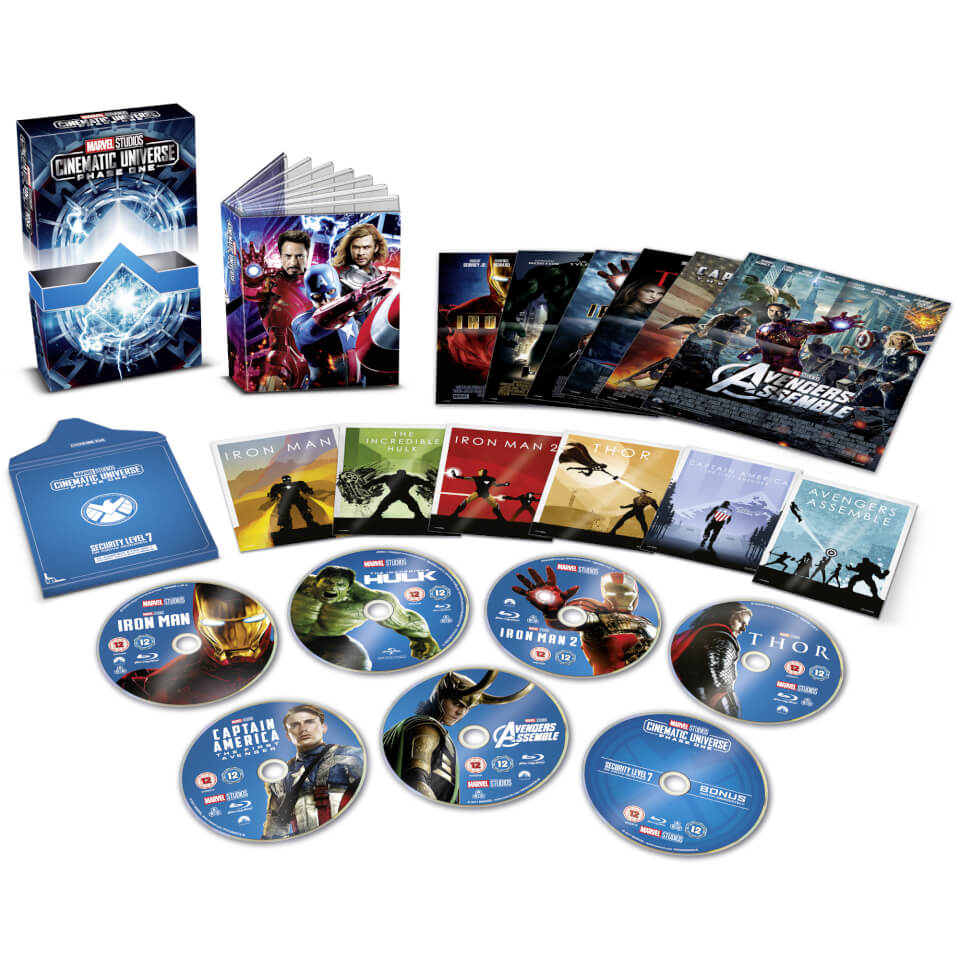 Marvel Studios Collector's Edition Box Set - Phase 1 Blu-ray | Zavvi