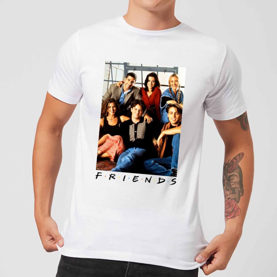 Friends Group Photo Men s T Shirt White Clothing Zavvi France