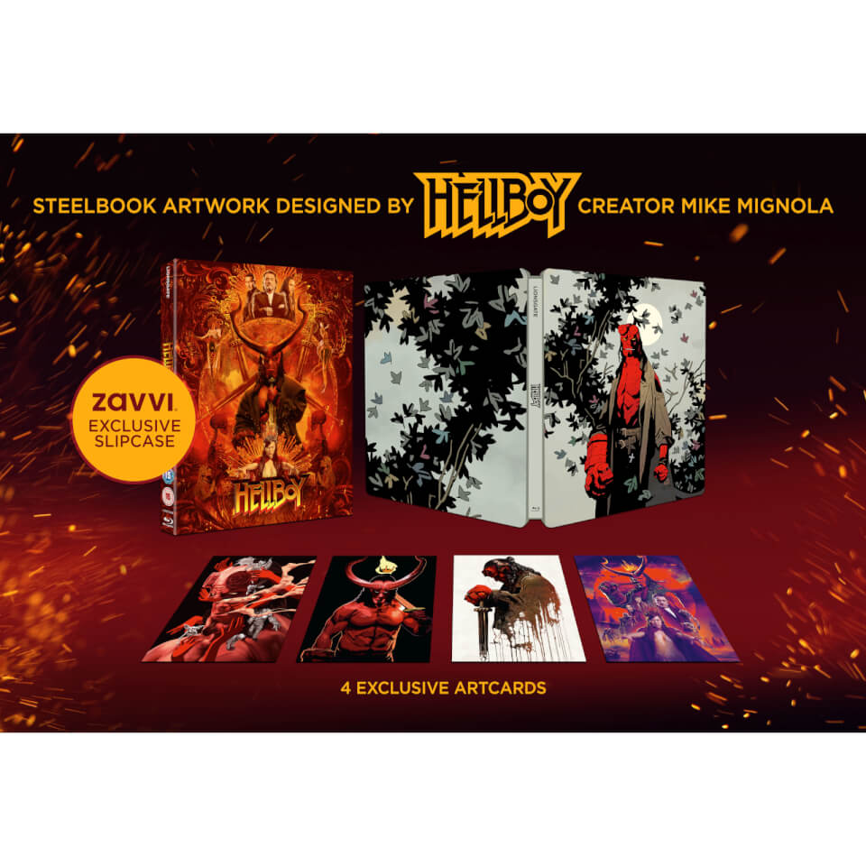 Hellboy 4K Ultra HD (Includes 2D Blu-ray) – Zavvi Exclusive Steelbook ...